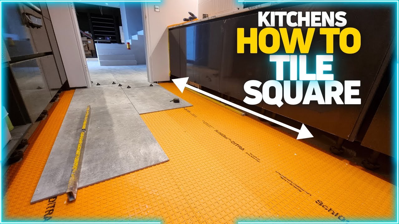 Pro Tile Tip: Kitchen Floor Tile Layout - YouTube