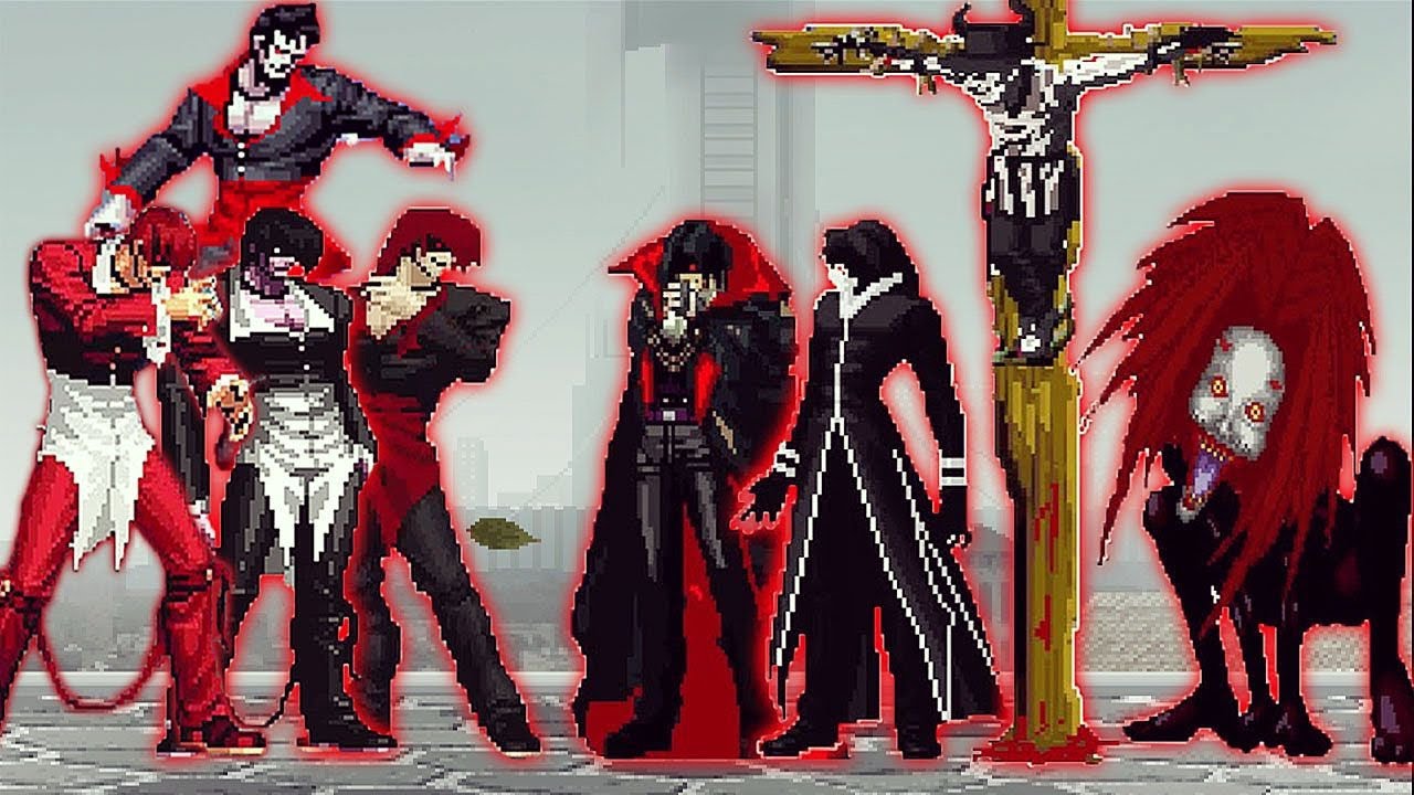 [KOF Mugen] Horror Iori Yagami Team Vs Super Horror Team - YouTube