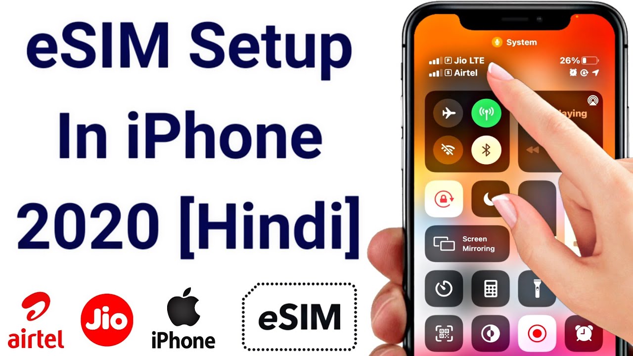 How To Setup eSIM On iPhone 2020 | iPhone Me Dual SIM Kaise Chalaye ...