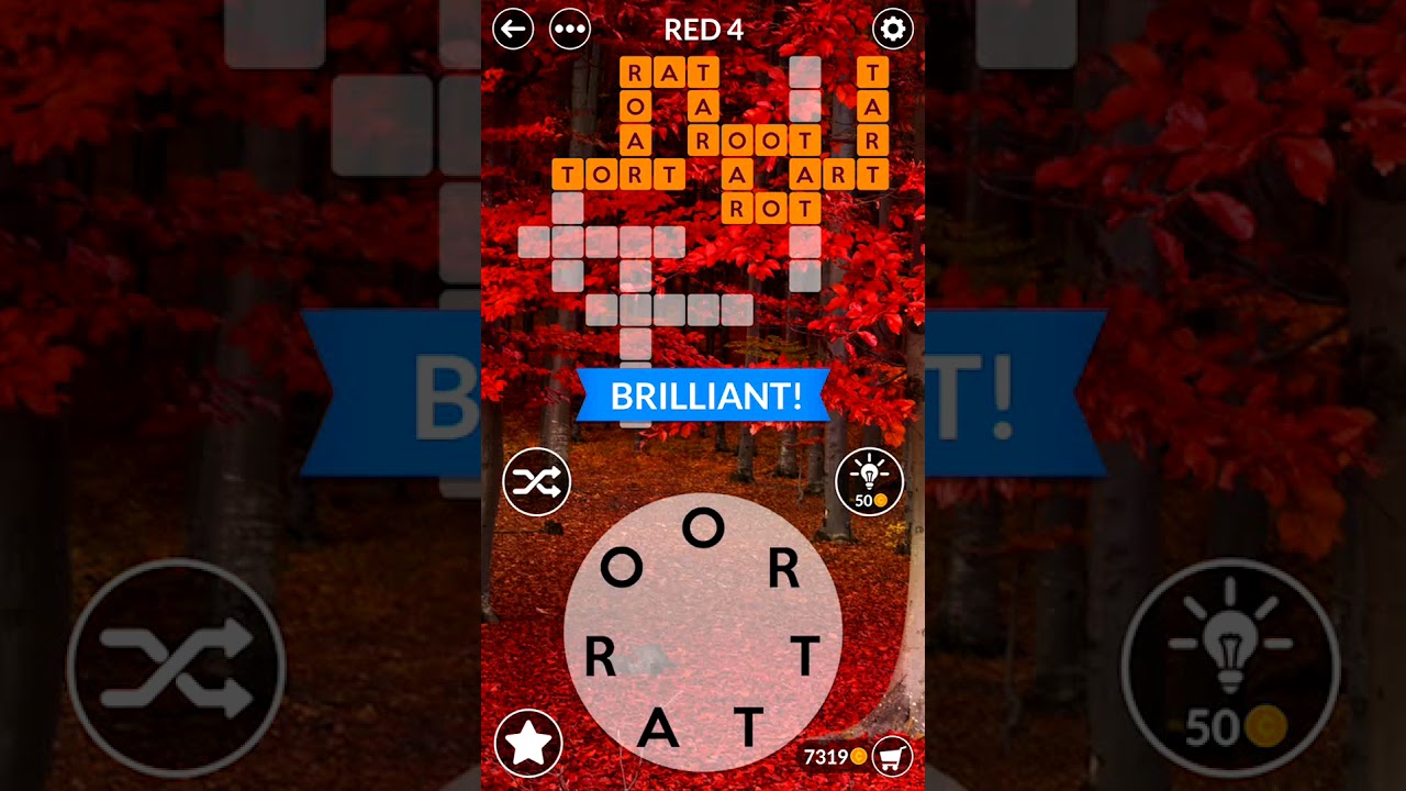 Wordscapes Red 4 | Wordscapes Answers - YouTube