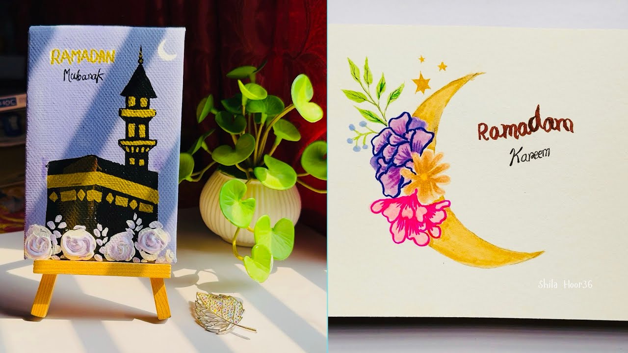 Painting for Ramadan || Acrylic painting step by step || Art Video ...