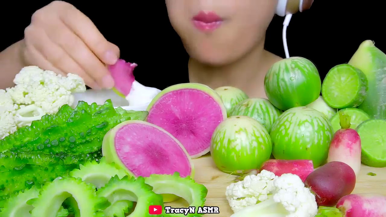 ASMR Mukbang Compilation Veggie 1 - YouTube