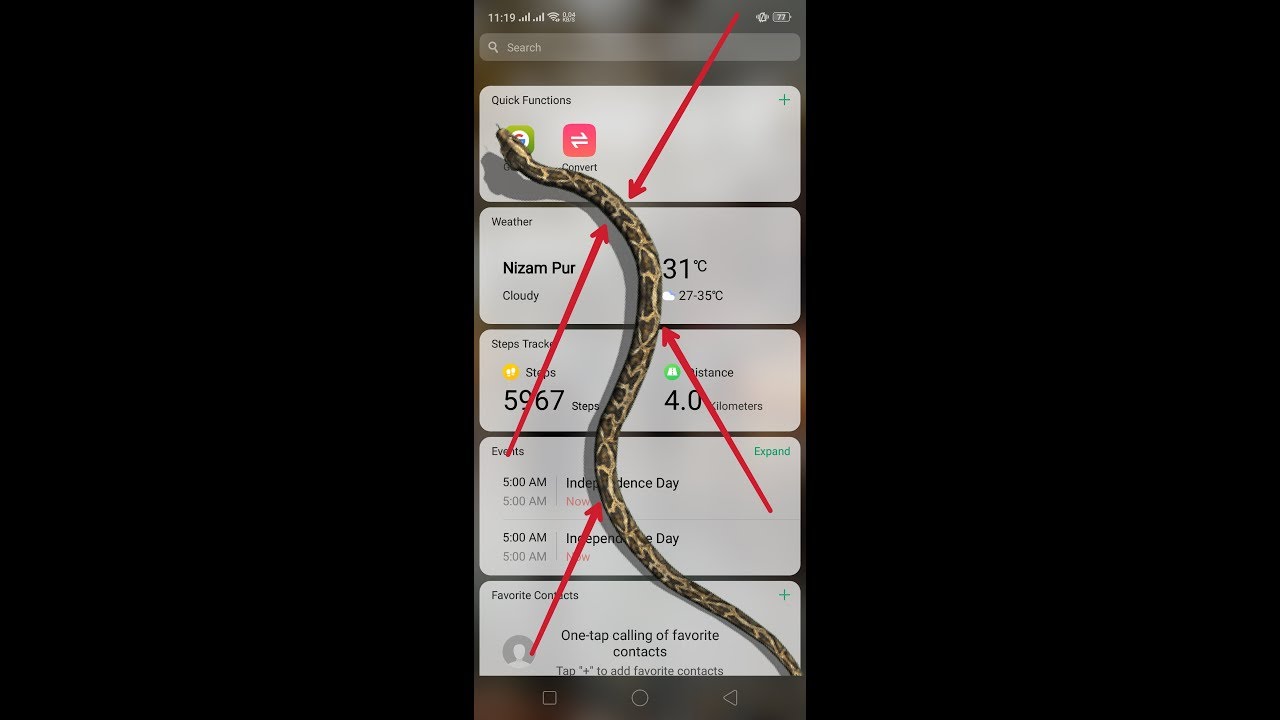 WAY TO A SNAKE CROWLING ON YOUR PHONE SCREEN || BY TECHNICALZEE ...