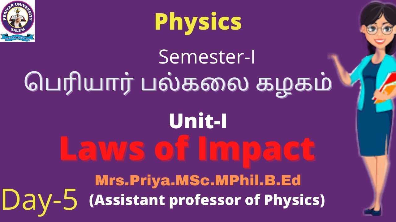 Laws of Impact/ Physics/Unit-1/Day-5 - YouTube