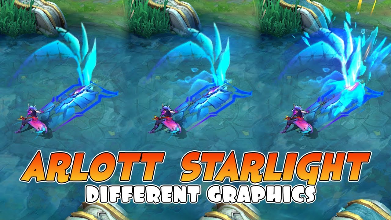 Arlott Fury of the Deep Starlight Skin in Different Graphics Settings ...