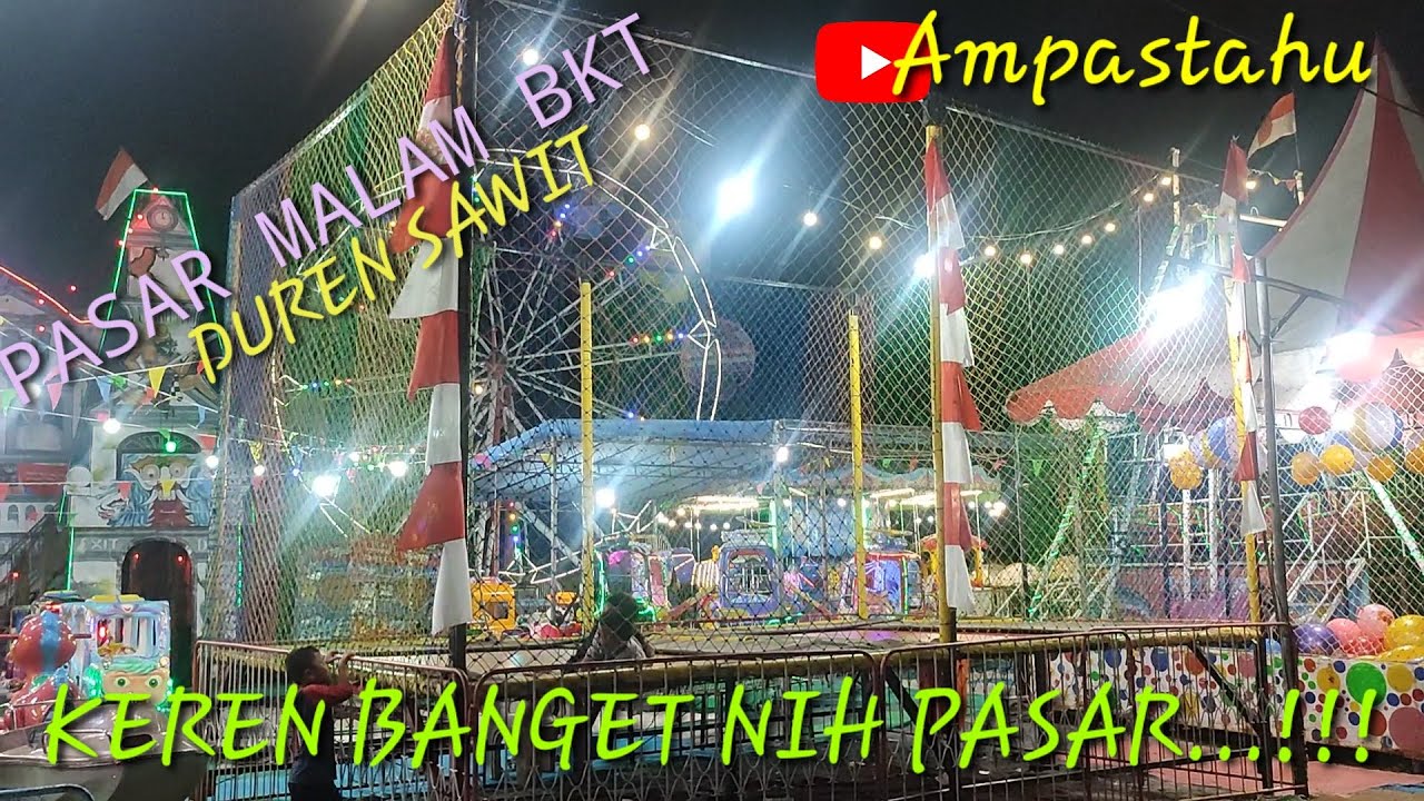 Pasar Malam BKT Duren Sawit Jakarta - YouTube