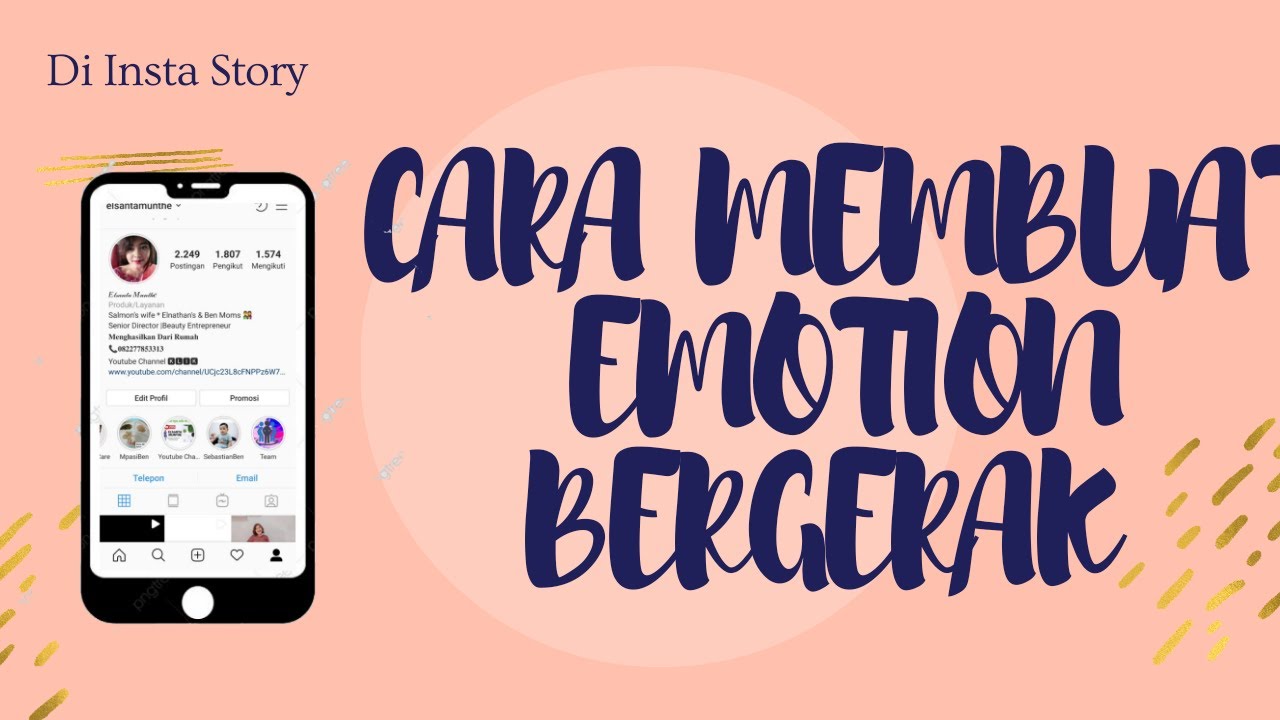 CARA MUDAH MEMBUAT EMOTION KEKINIAN DI INSTAGRAM STORY ‖ Emotion ...