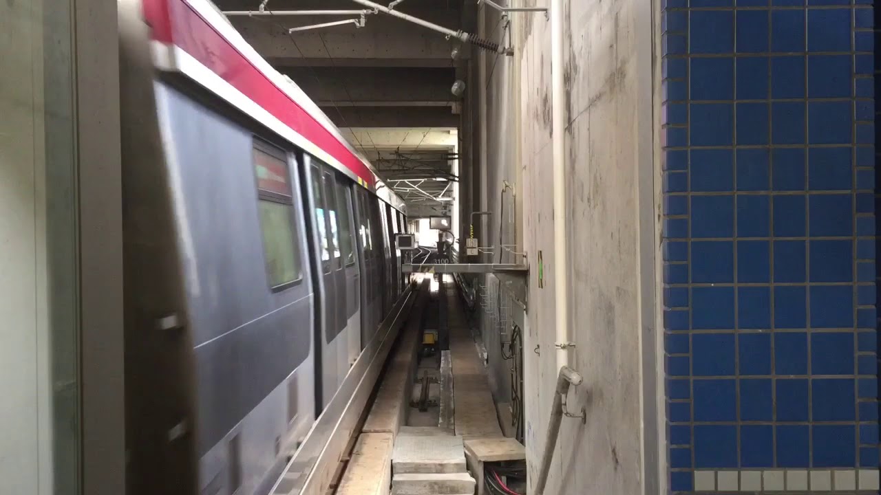 港鐵馬鞍山線EWL C-train大圍站掉頭 - YouTube