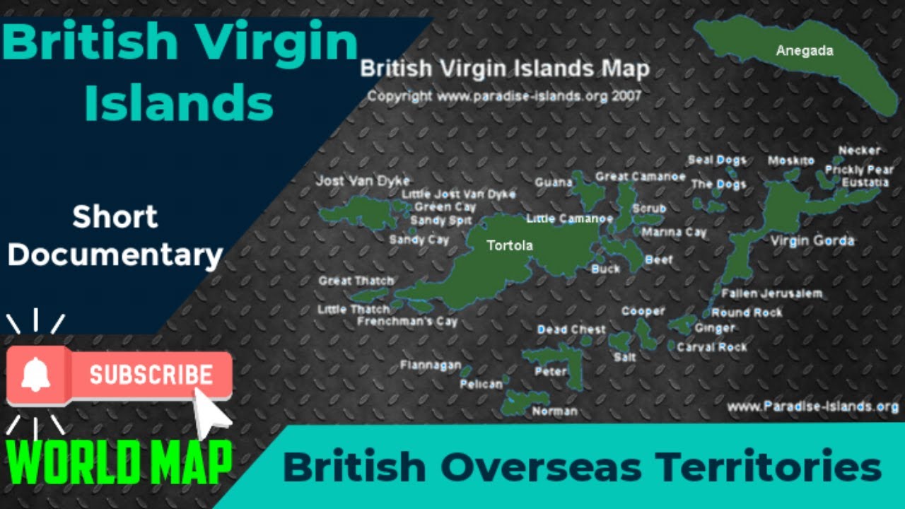 British Virgin Islands on World Map, Map of British Virgin Island ...