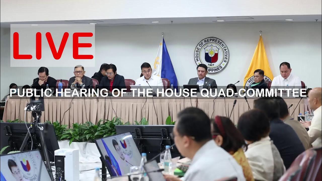 Former President Rodrigo Duterte at Quadcom maghaharap sa House of Representatives Hearing on ...