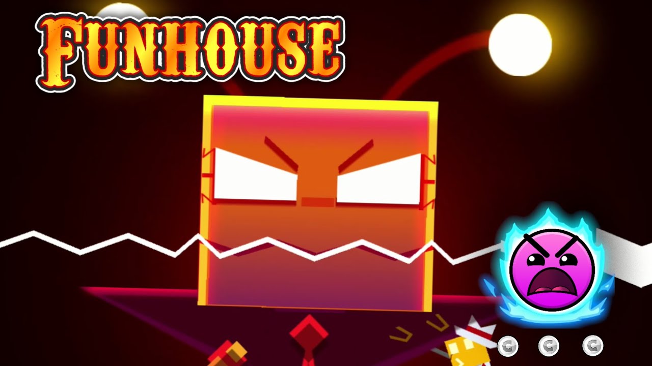 "Funhouse" by Rafer (ALL COINS) - Geometry Dash - YouTube
