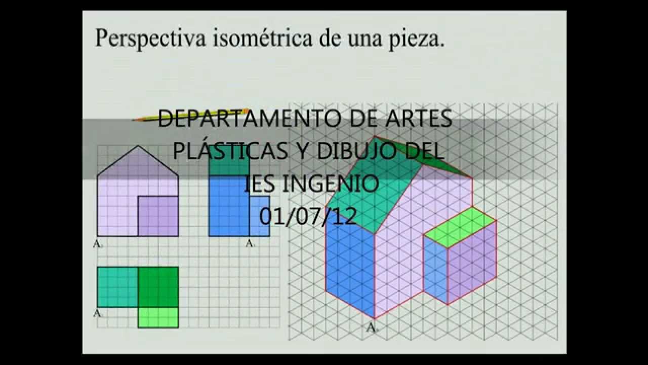 Perspectiva isométrica de una pieza - YouTube