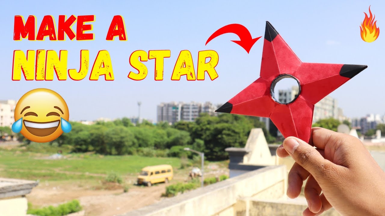 Paper Ninja Star | Ninja Star | How to Make Paper Ninja Star(Shuriken ...