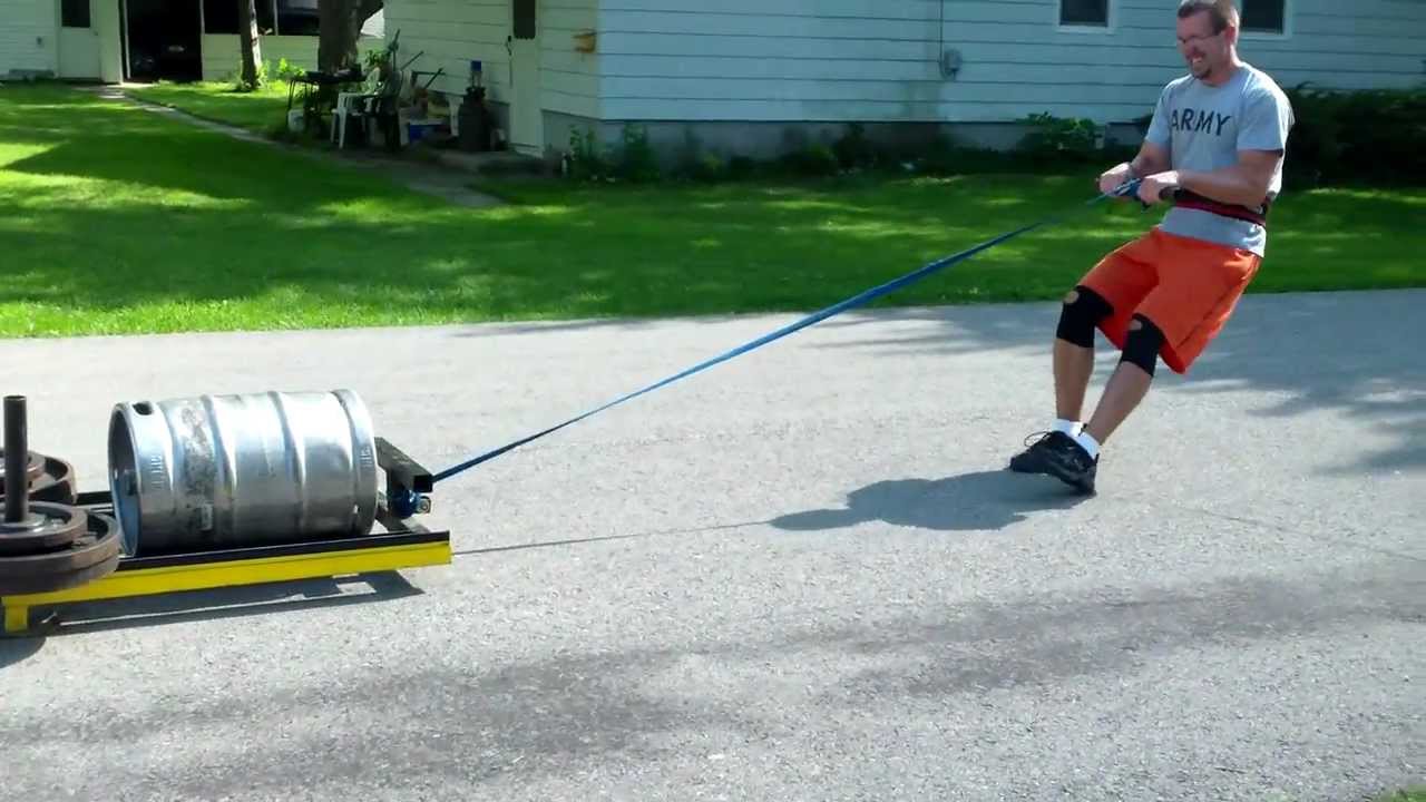 605 Yoke/395 Sled Medley Training--Chris Schuman - YouTube