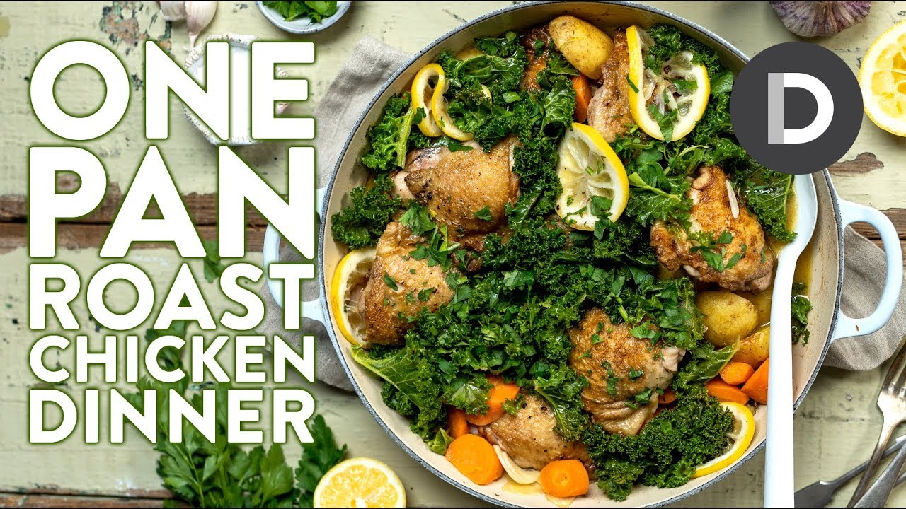 ONE PAN Chicken Dinner Recipe! - YouTube