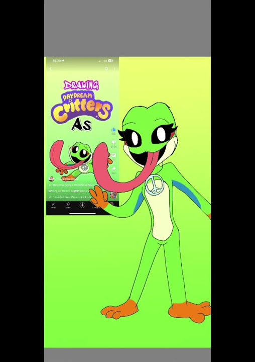 Daydream Critters - Sticky Licky (Speedpaint) - YouTube