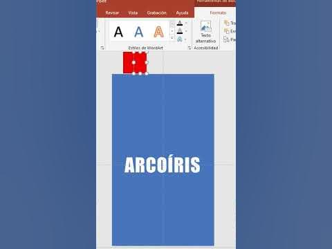 Efecto arcoíris en powerpoint - fácil #short #powerpoint - YouTube