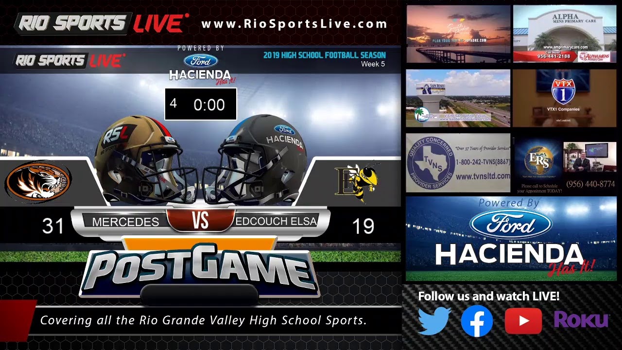 Mercedes vs Edcouch Elsa Football Week 5 2019 - YouTube