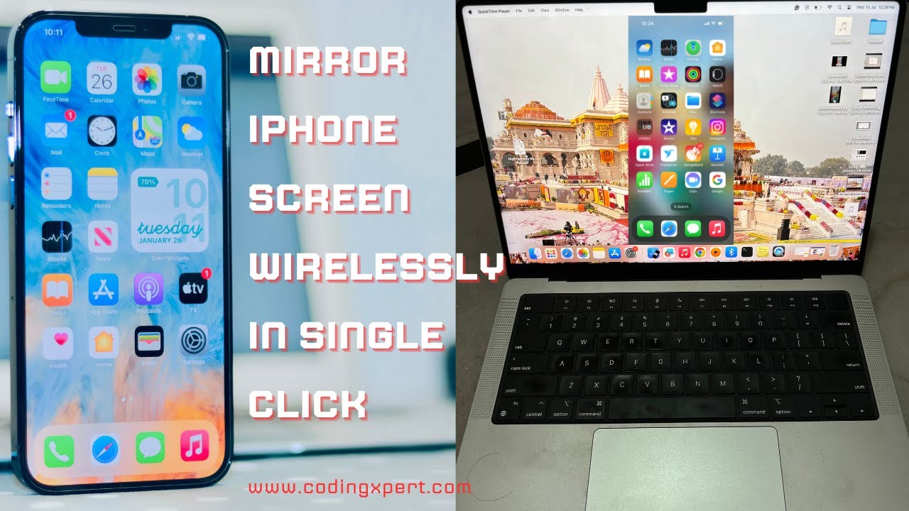 Screen mirroring iPhone to PC - YouTube