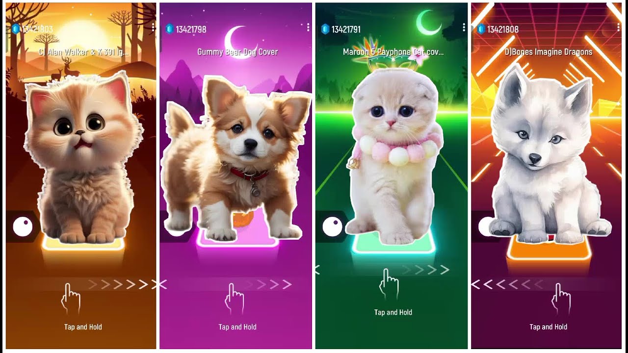 Cute Cats vs Dog Battle Alan Walker Ignite Vs Gummy Bear Vs Maroon 5 ...