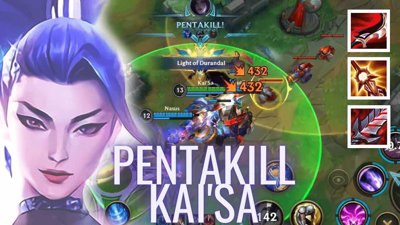 WILD RIFT | PRO KAI'SA PENTAKILL GAMEPLAY! THIS IS HOW YOU PLAY KAI'SA ...
