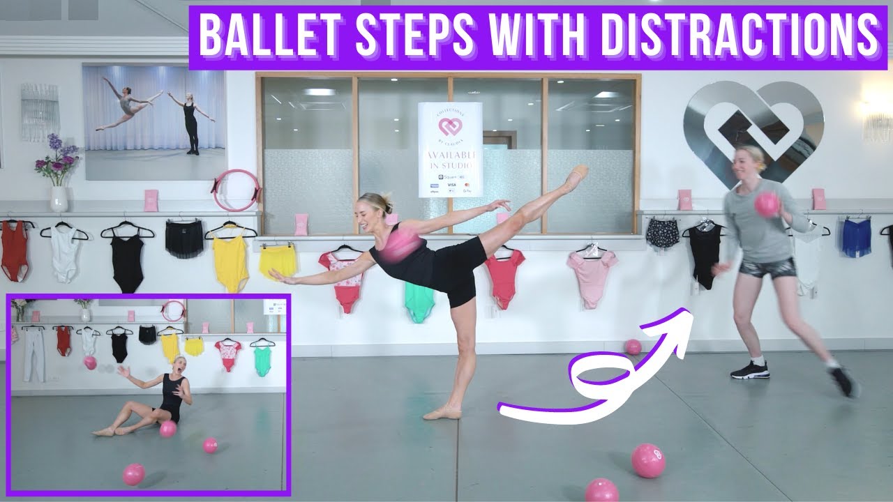 ATTEMPTING BALLET STEPS WHILE BEING DISTRACTED?! - YouTube