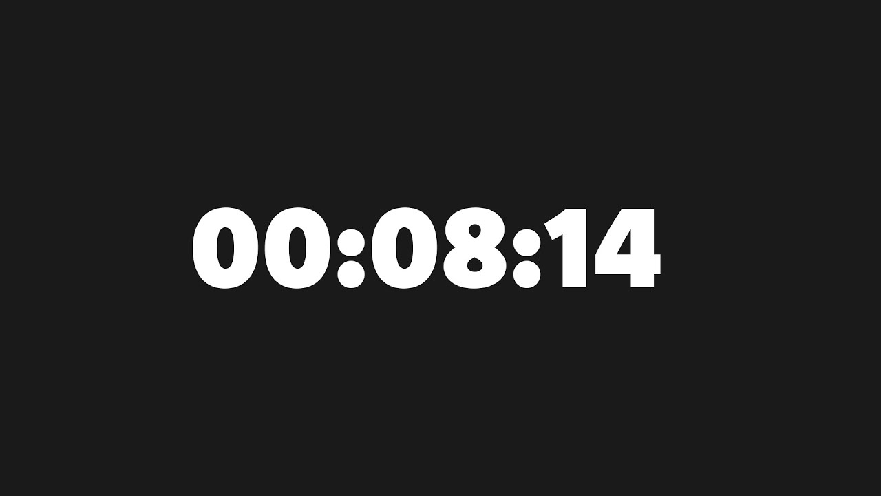 8 Minute 14 Second Timer - (494/36,000) - YouTube