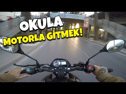 OKULA MOTORLA GİTTİM | MONDİAL 125 DRİFT L
