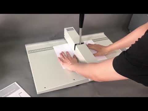 Manual paper creasing & perforating machine - YouTube