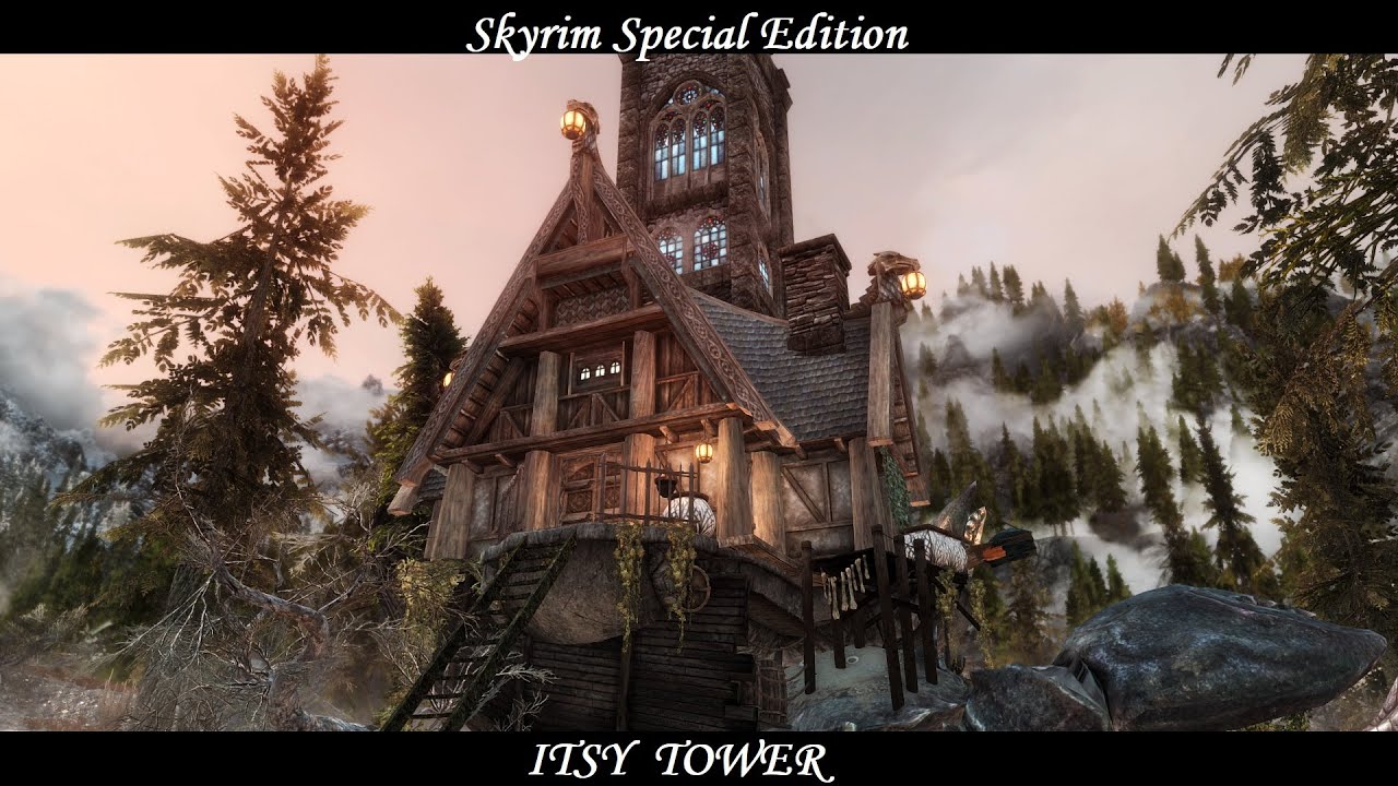 Skyrim SE - Mod: Itsy Tower - YouTube