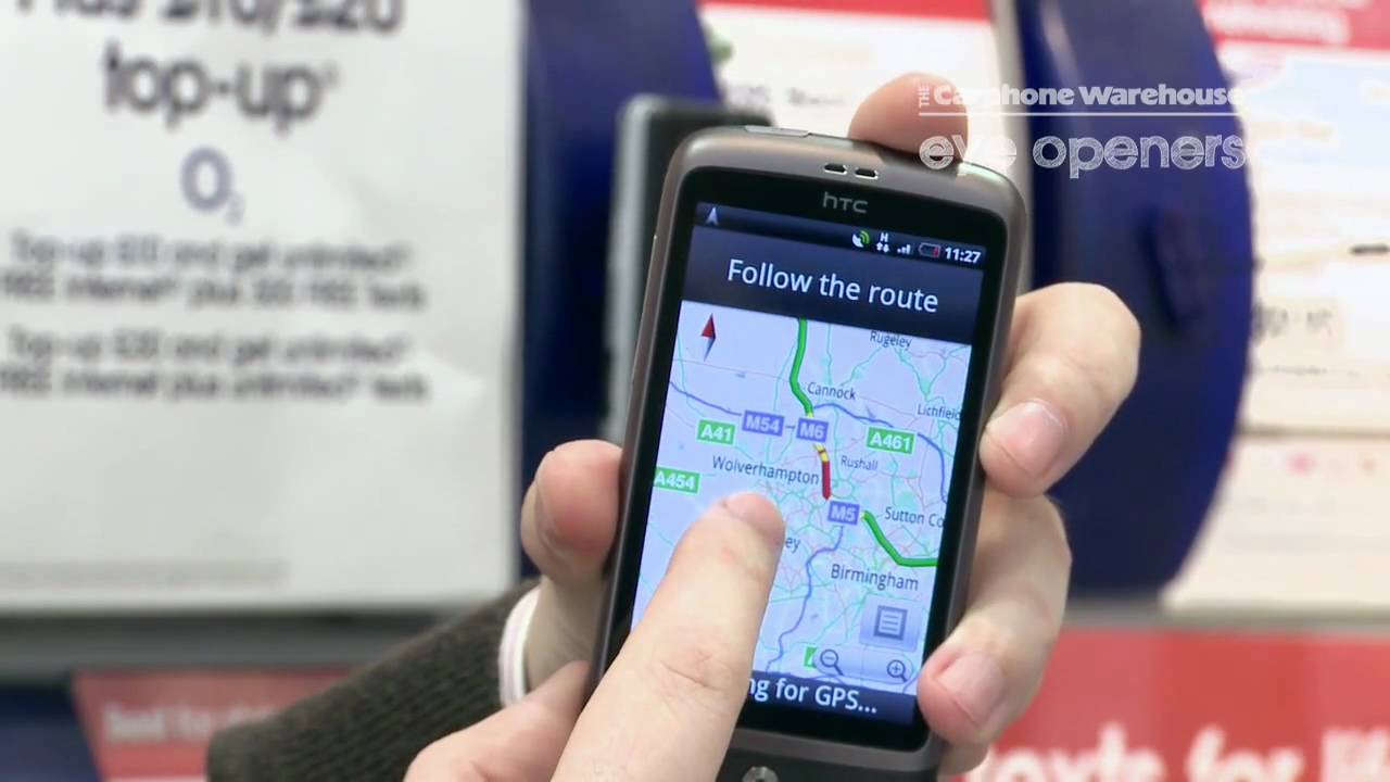 HTC Desire: Using Google Map Layers - YouTube