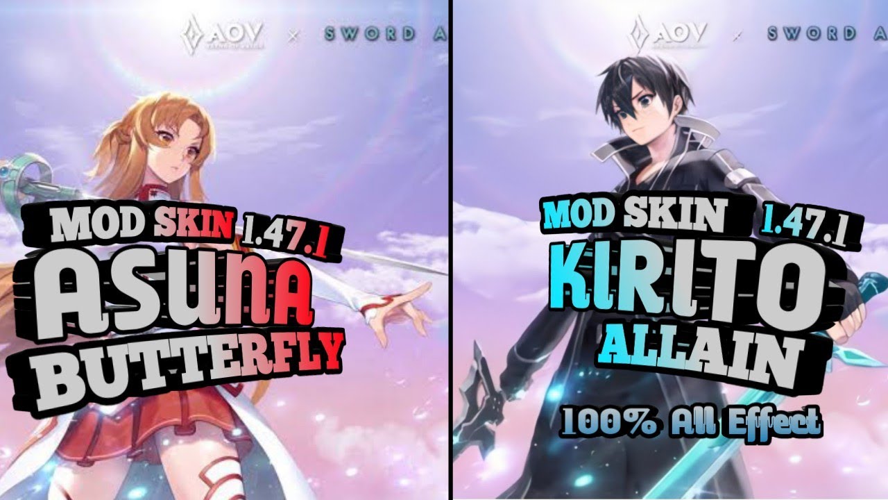 Mod Skin Kirito&Asuna V1 Aov V.1.47.1 #modskin - YouTube