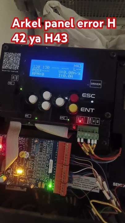 Arkel panel error H42 ya H43 - YouTube