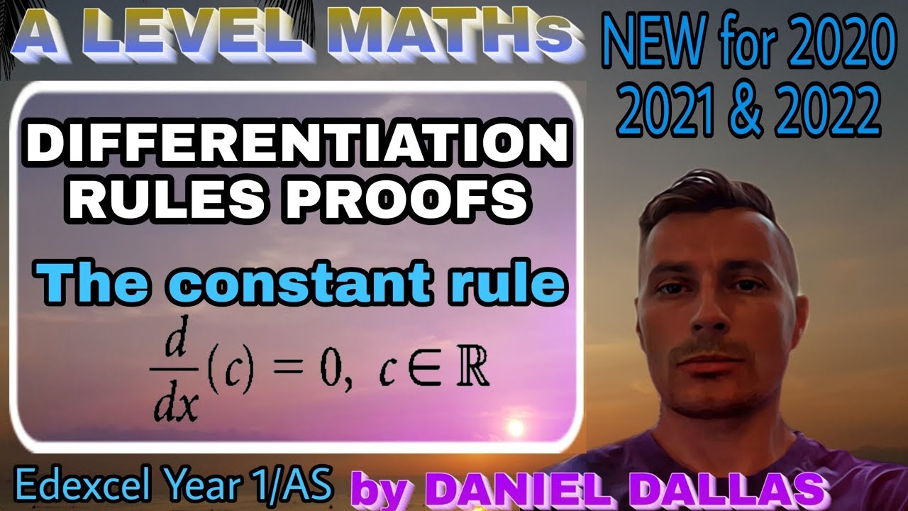 The constant rule for derivatives proof | The constant rule of ...