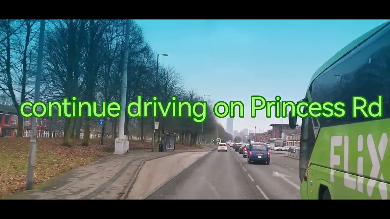 Driving in Manchester on Princess Rd. - YouTube