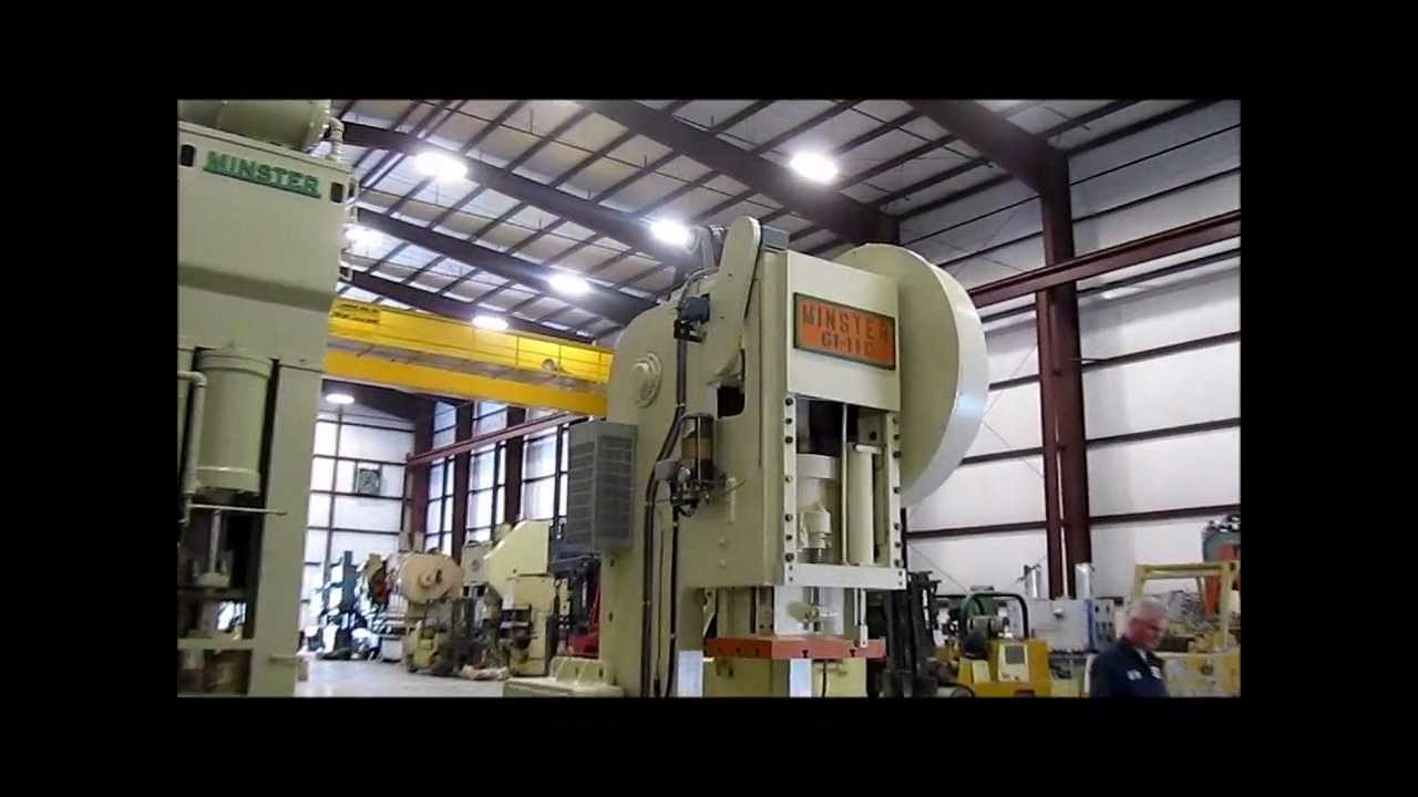 110 Ton Minster OBI / Flywheel Press for Sale - Alma Machinery Co #4192 ...