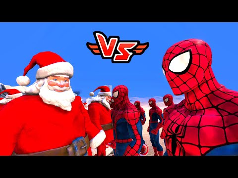 10.000 NOEL BABA VS 10.000 ÖRÜMCEK ADAM - Ultimate Epic Battle Simulator
