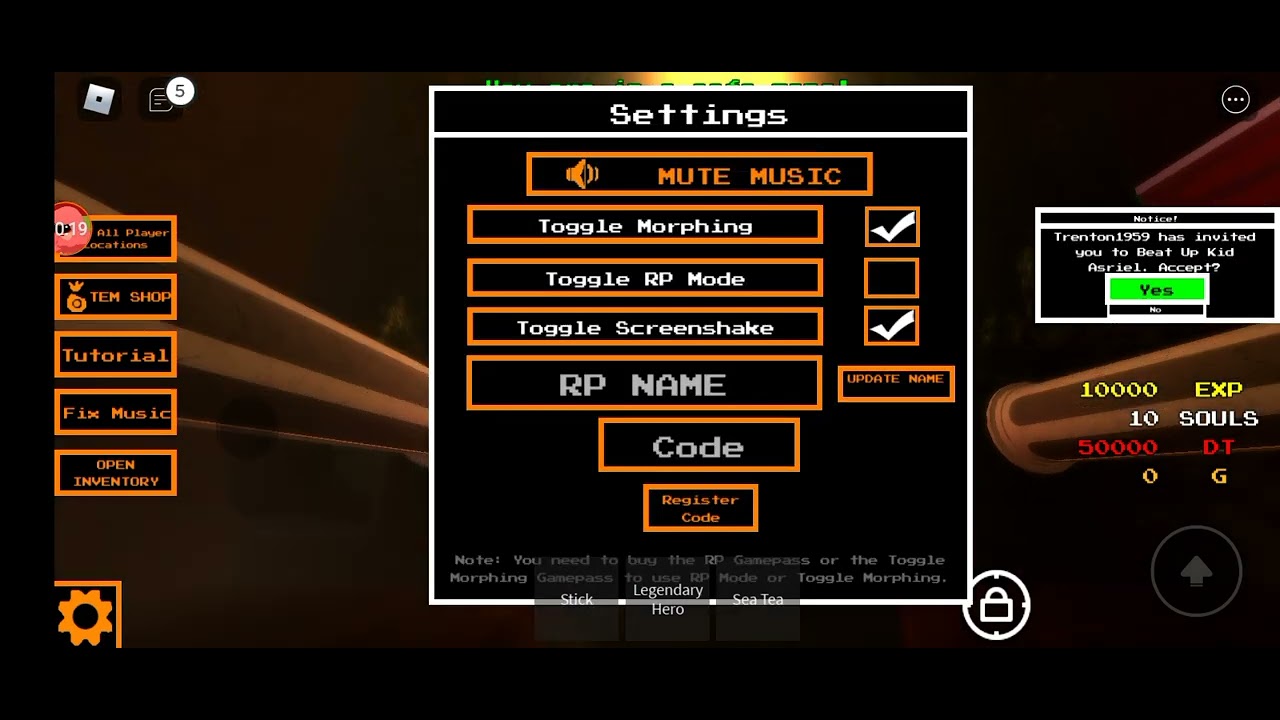 Undertale: Arena New Code EchidenpaiBrokeTheGame2 - YouTube