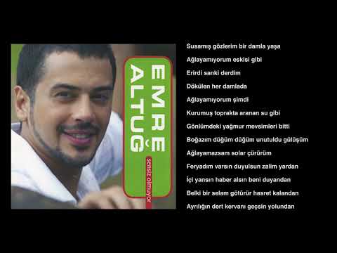 Emre Altuğ - Ağlayamıyorum (Lyrics Karaoke)