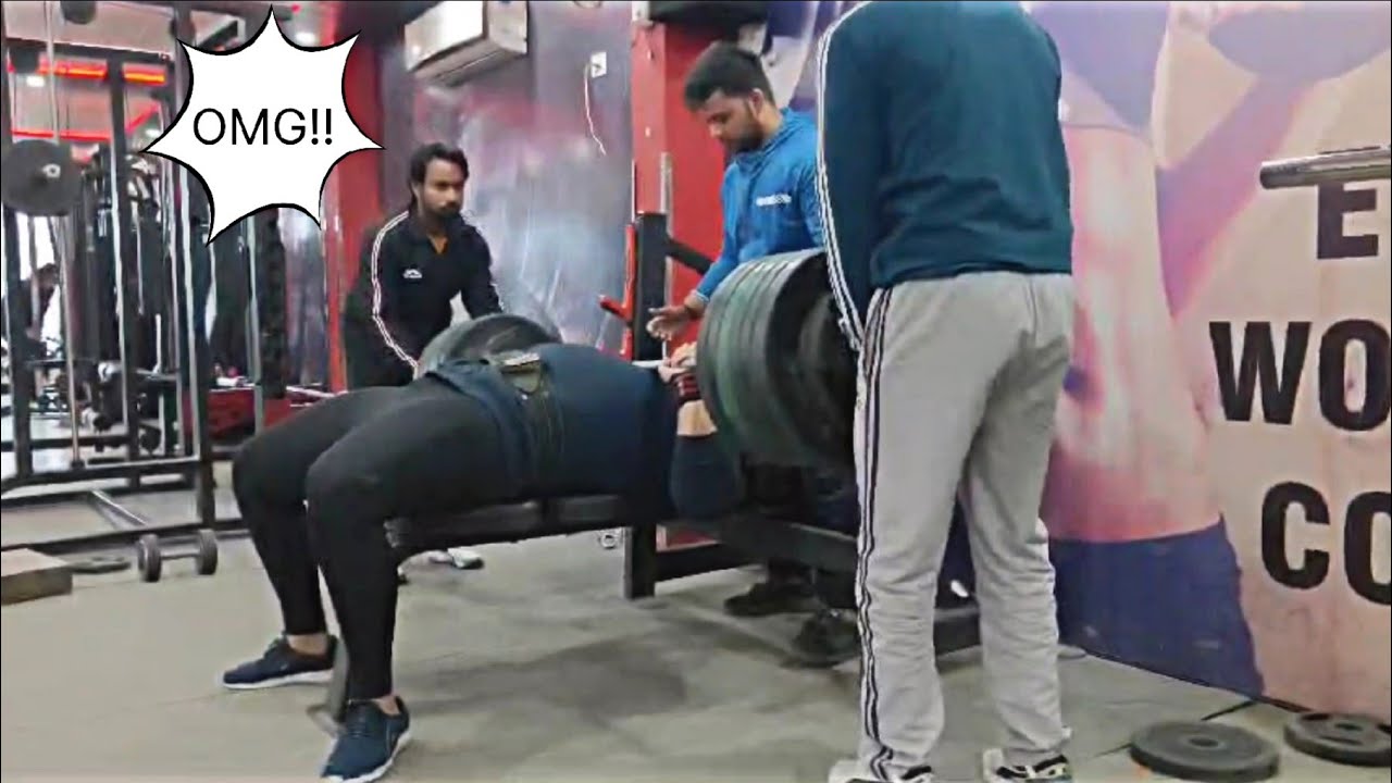 Gym accident | 180kg Bench fail | Second attempt pass - YouTube