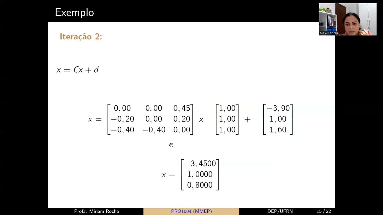 Técnicas iterativas em álgebra matricial - Gauss-Jacobi com Python ...