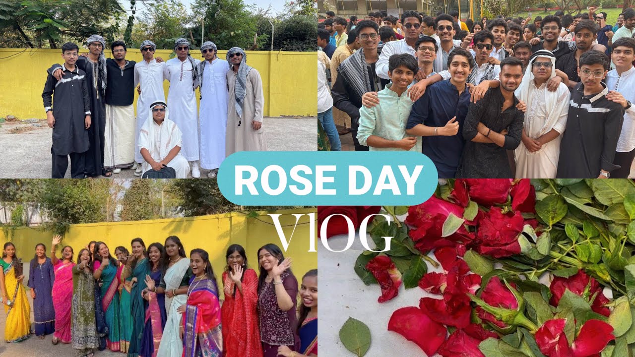 Traditional Day & Rose Day | Engineering College | Habibis and fun ...