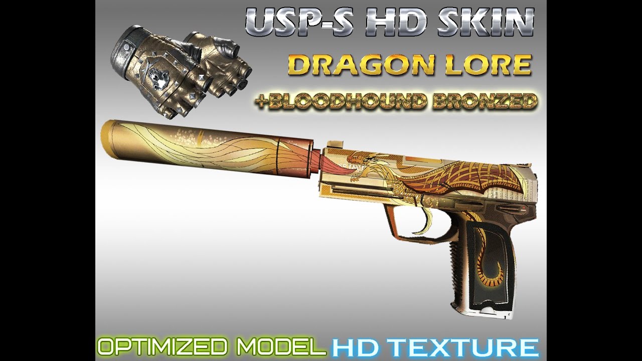 HD USP Dragon Lore + Bloodhound Bronzed - YouTube