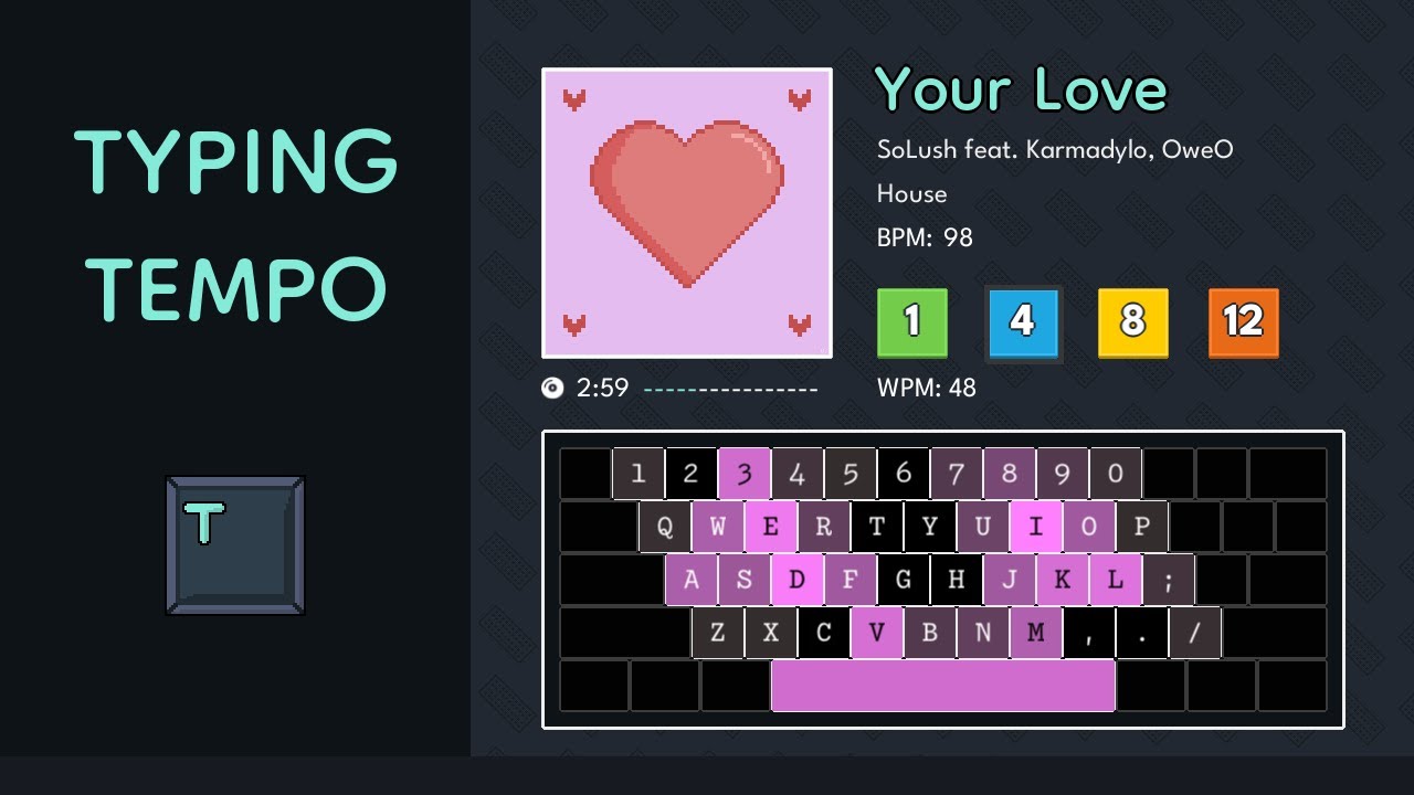 Typing Tempo - Your Love - YouTube