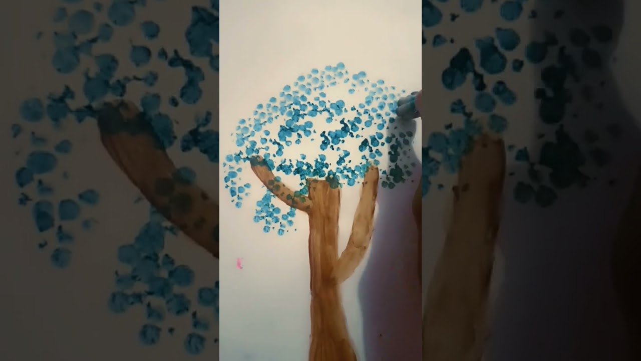 Tree drawing #short # ART YT - YouTube