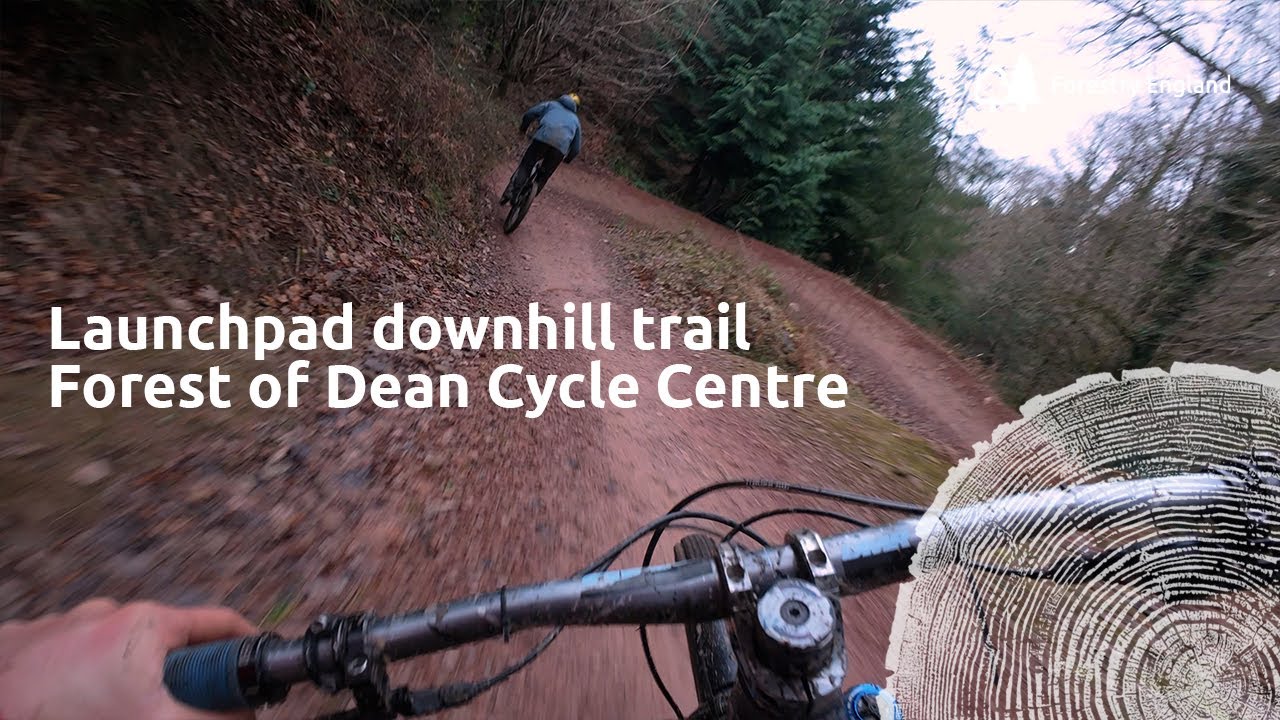 Launchpad | blue downhill mountain bike trail PoV | Forest of Dean ...