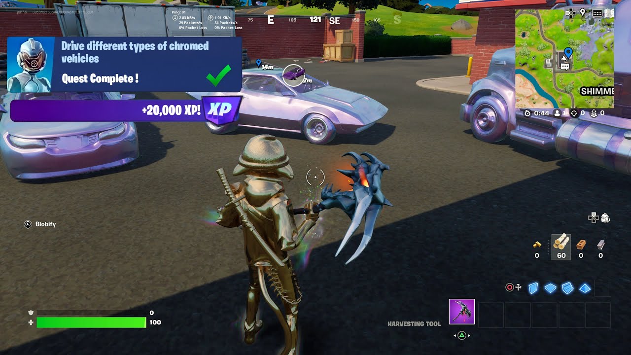Fortnite - Drive Different Types Of Chromed Vehicles (WEEK 1 Challenges ...
