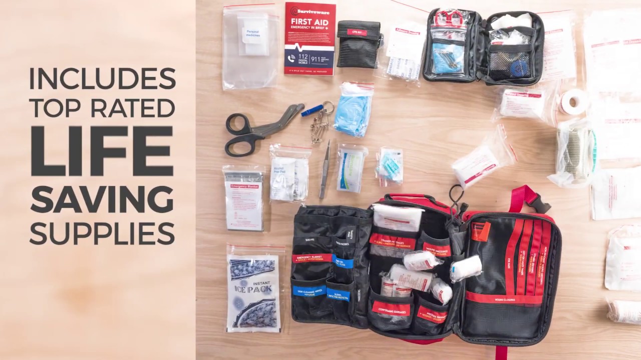 Surviveware Large First Aid Kit - YouTube