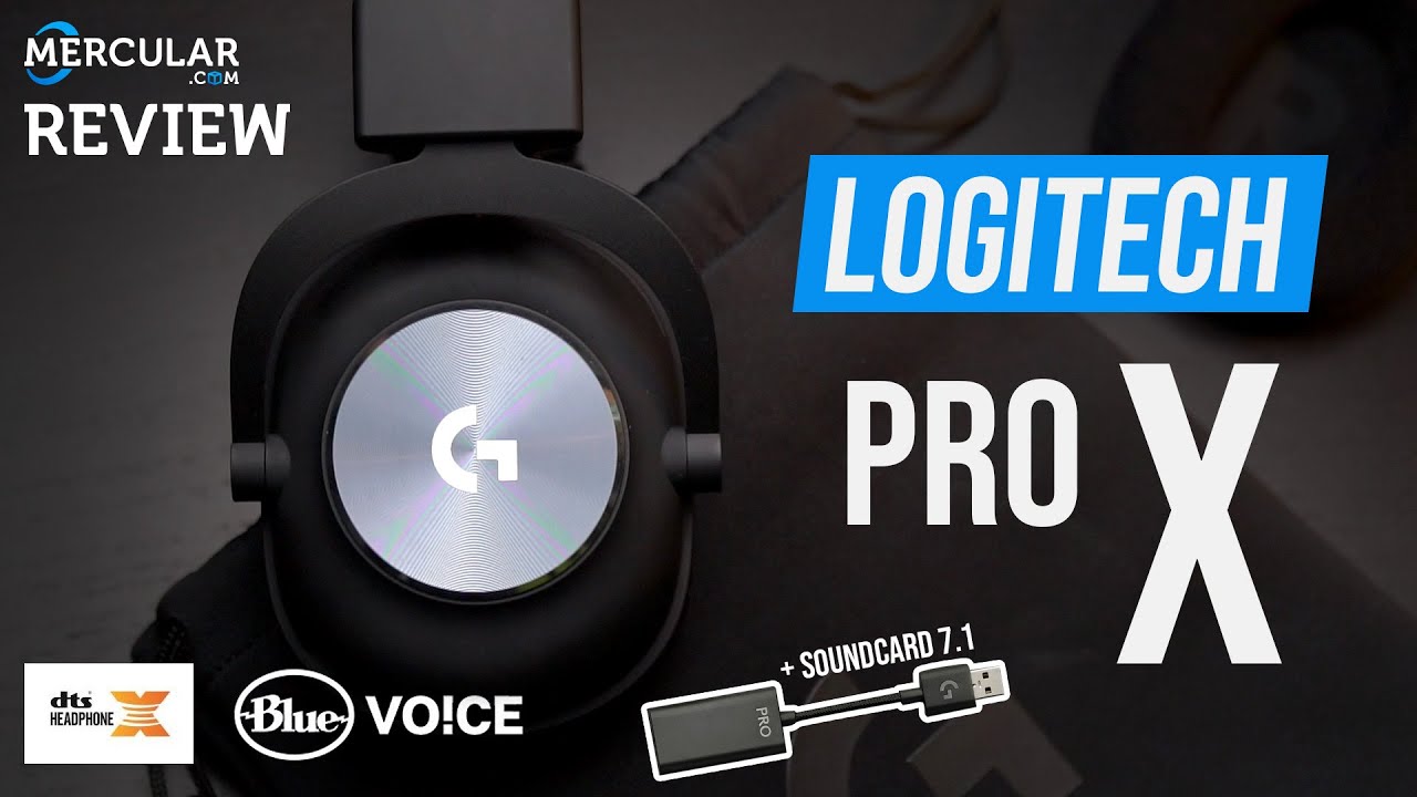 รีวิว Logitech Pro X - หูฟังเกมมิ่งตัวท็อป กับไมค์ Blue Voice - YouTube