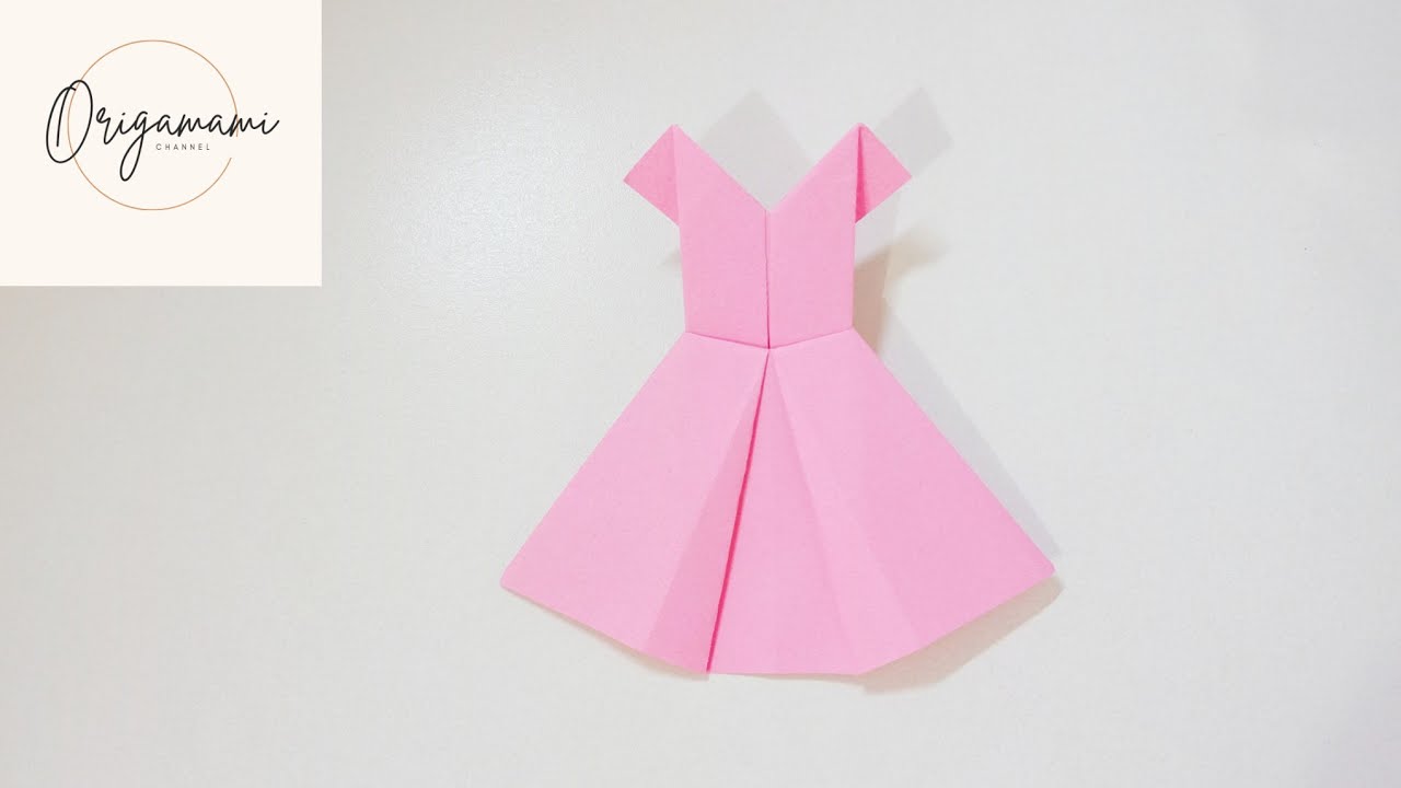 Origami Dress | Origami Gaun | Paper gown @Origamami - YouTube